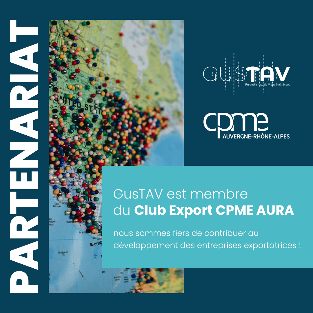 Nous sommes membre du Club Export CPME AURA